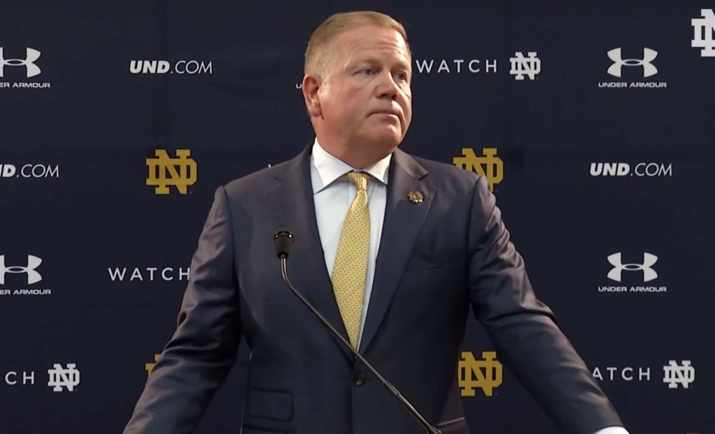 Brian Kelly 2018 Notre Dame Season Opening Presser Greatest Hits ...