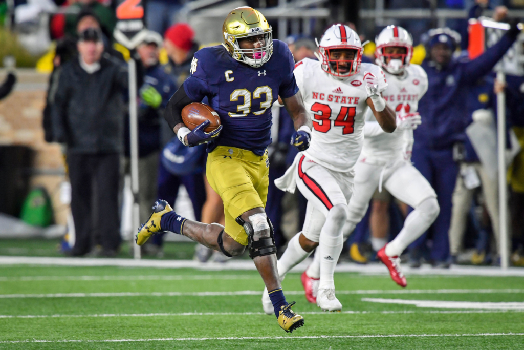 Notre Dame Defense, Josh Adams Power 35-14 Victory Over #14 NC State ...