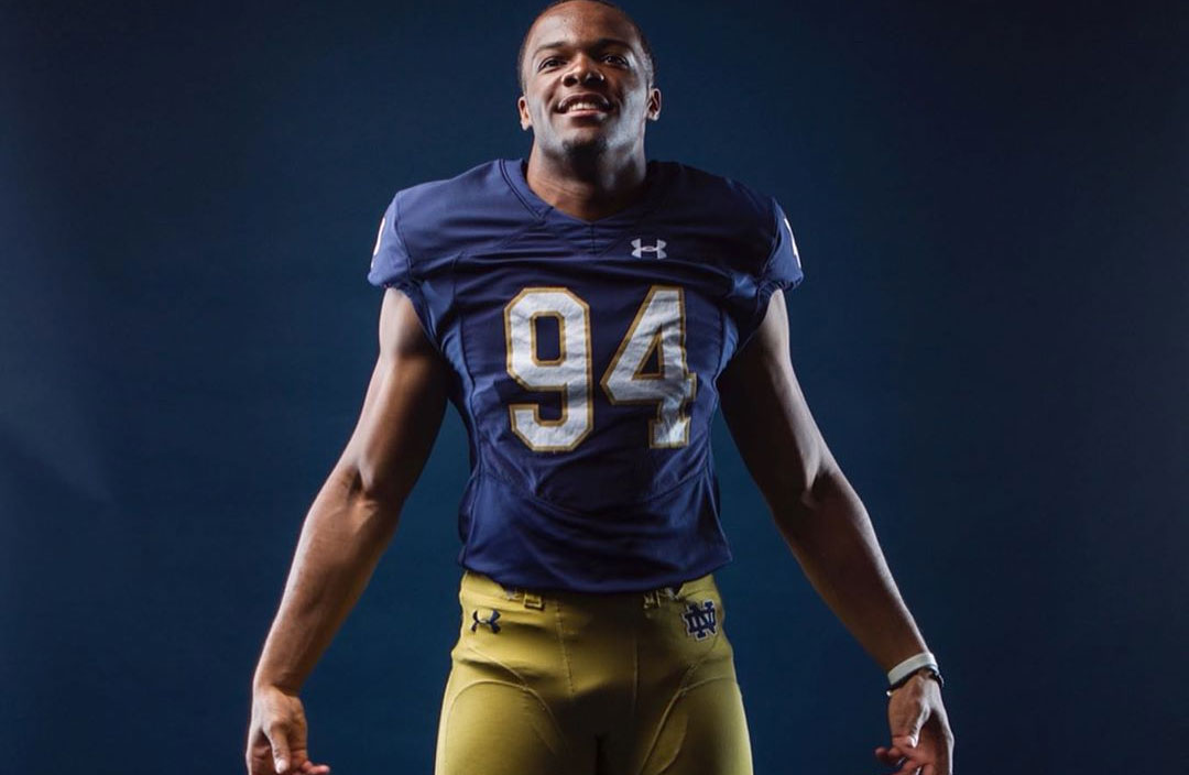 Notre Dame Freshman DE Isaiah Foskey Has Some Serious Length // UHND.com