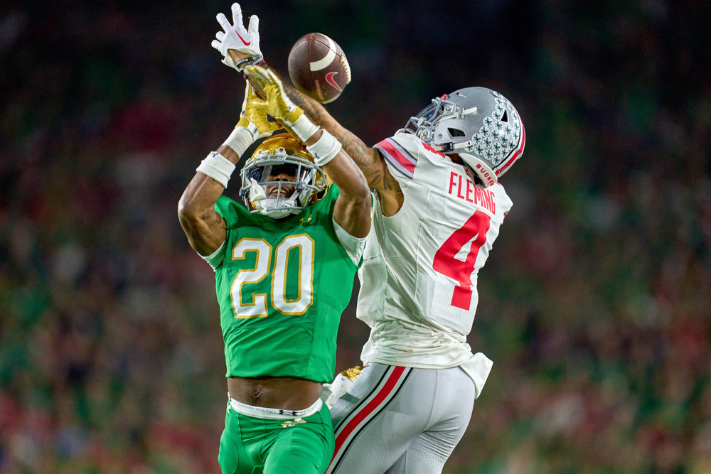 Notre Dame Star CB Benjamin Morrison Out For Spring // UHND.com