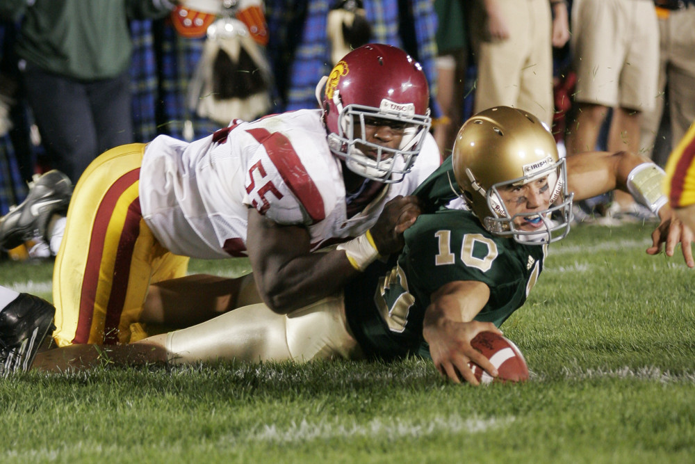 Notre Dame Vs. USC 2005: The Bush Push Game // UHND.com