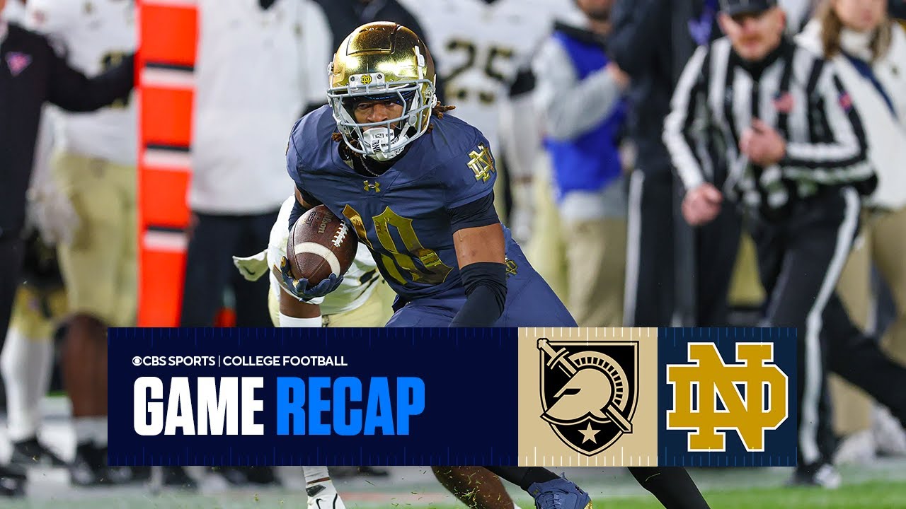 CBS: Notre Dame Makes STATEMENT, Adds To Resume In Blowout Of Army ...